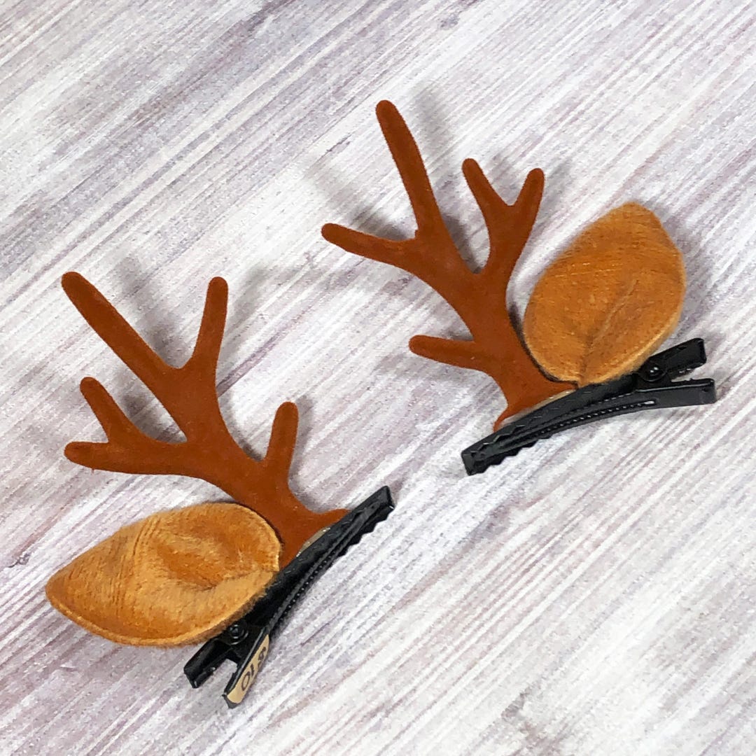 Cute Antler Hair Clips, Hat Clips, Reindeer, Baby Deer, Fawn - Etsy