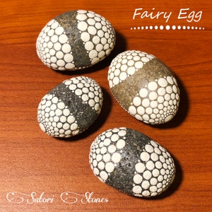 Small Painted Stones for House Plants and Gardens - Hand Painted Dot ...