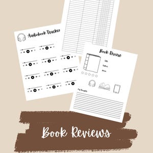 Reading Journal Pages Bundle - Etsy