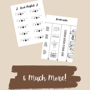 Reading Journal Pages Bundle - Etsy