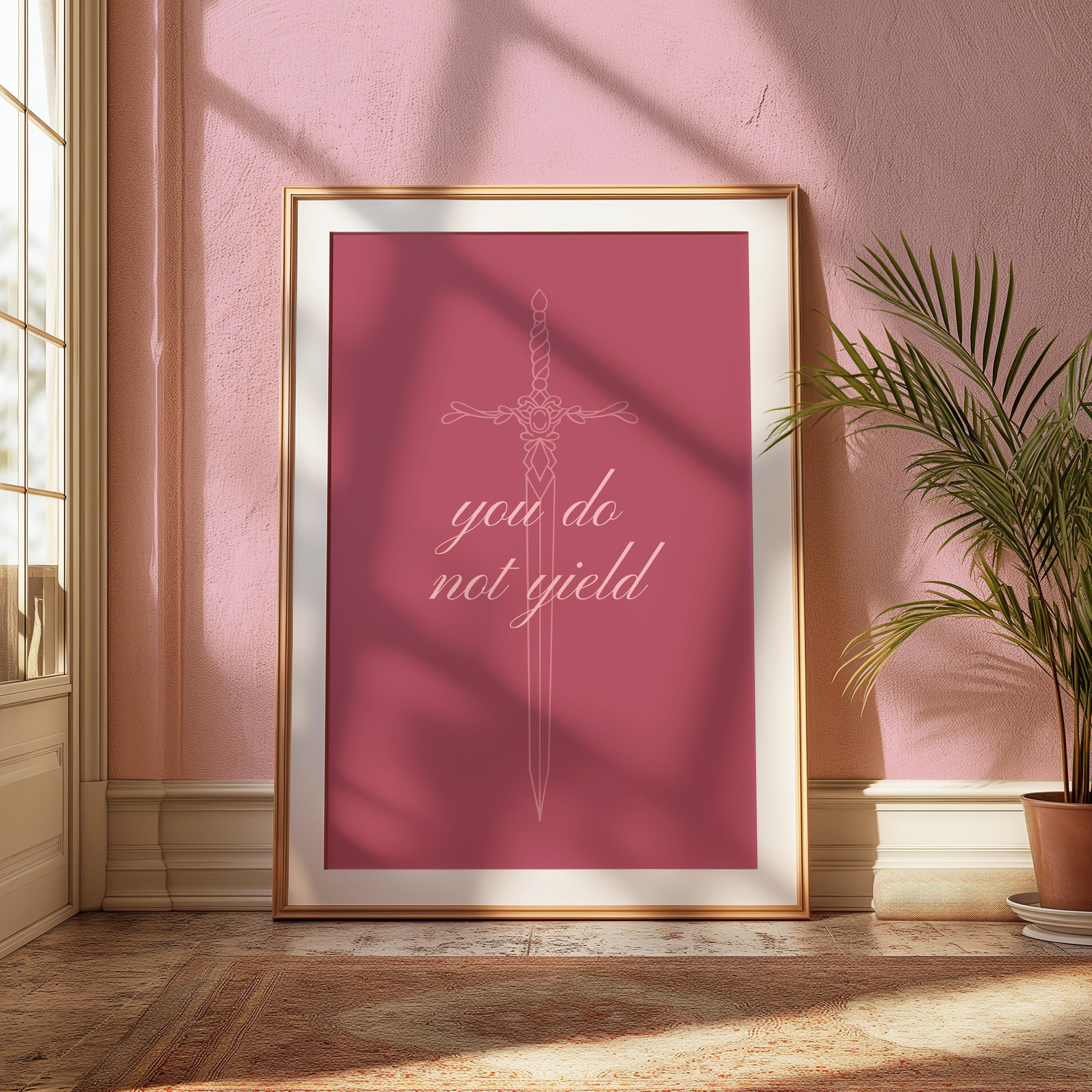 You Do Not Yield Poster - Etsy