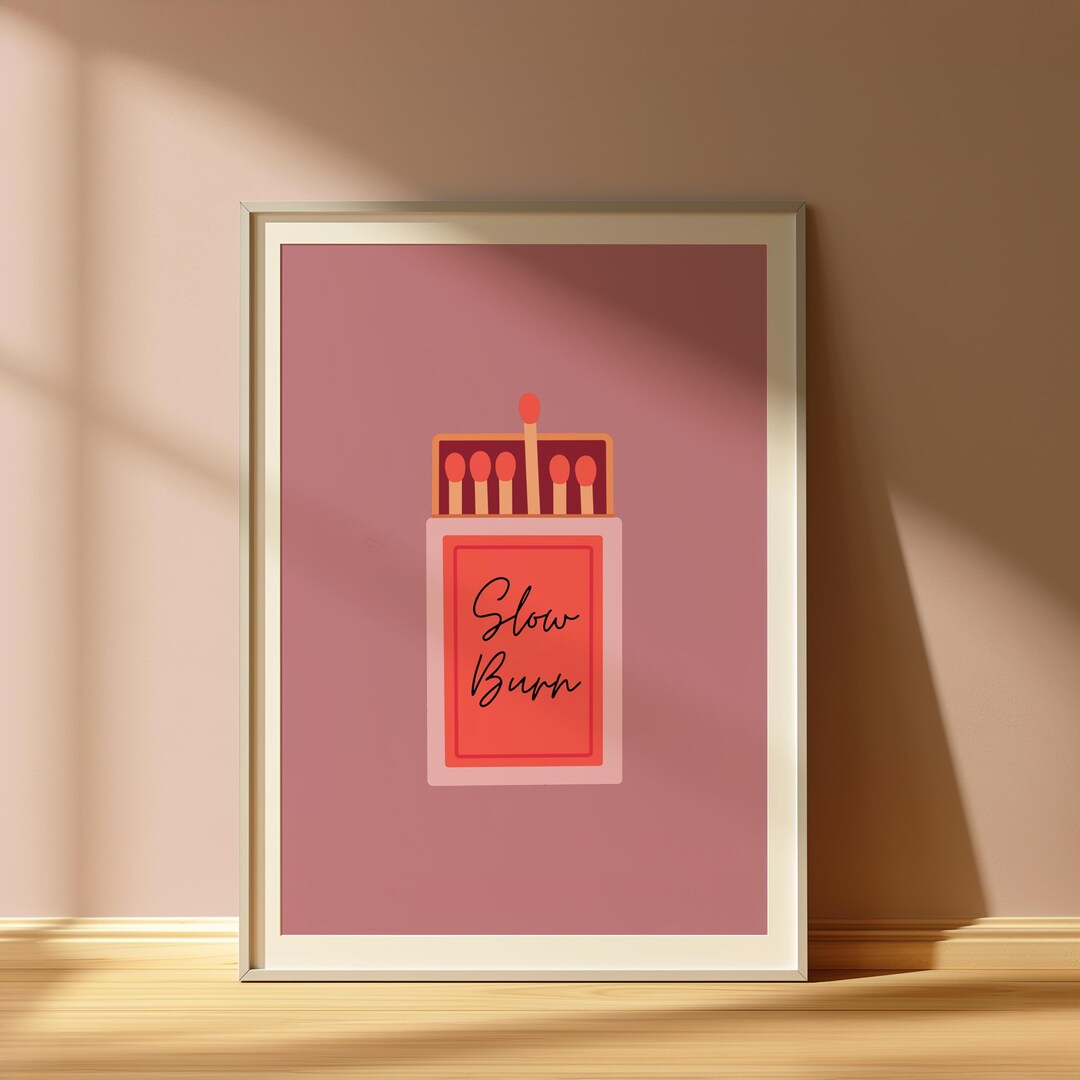 Slow Burn Book Trope Matchbook Poster - Etsy