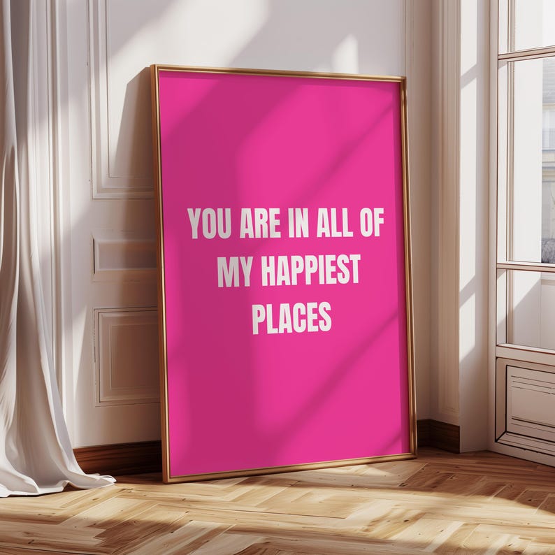 Happy Place Poster - Etsy