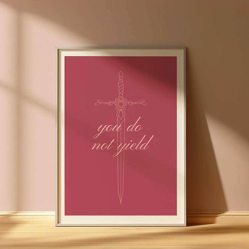 You Do Not Yield Poster - Etsy