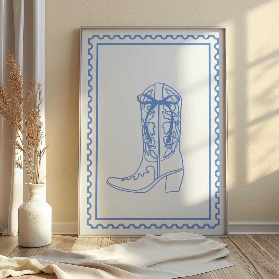 Vintage Cowgirl Poster - Etsy