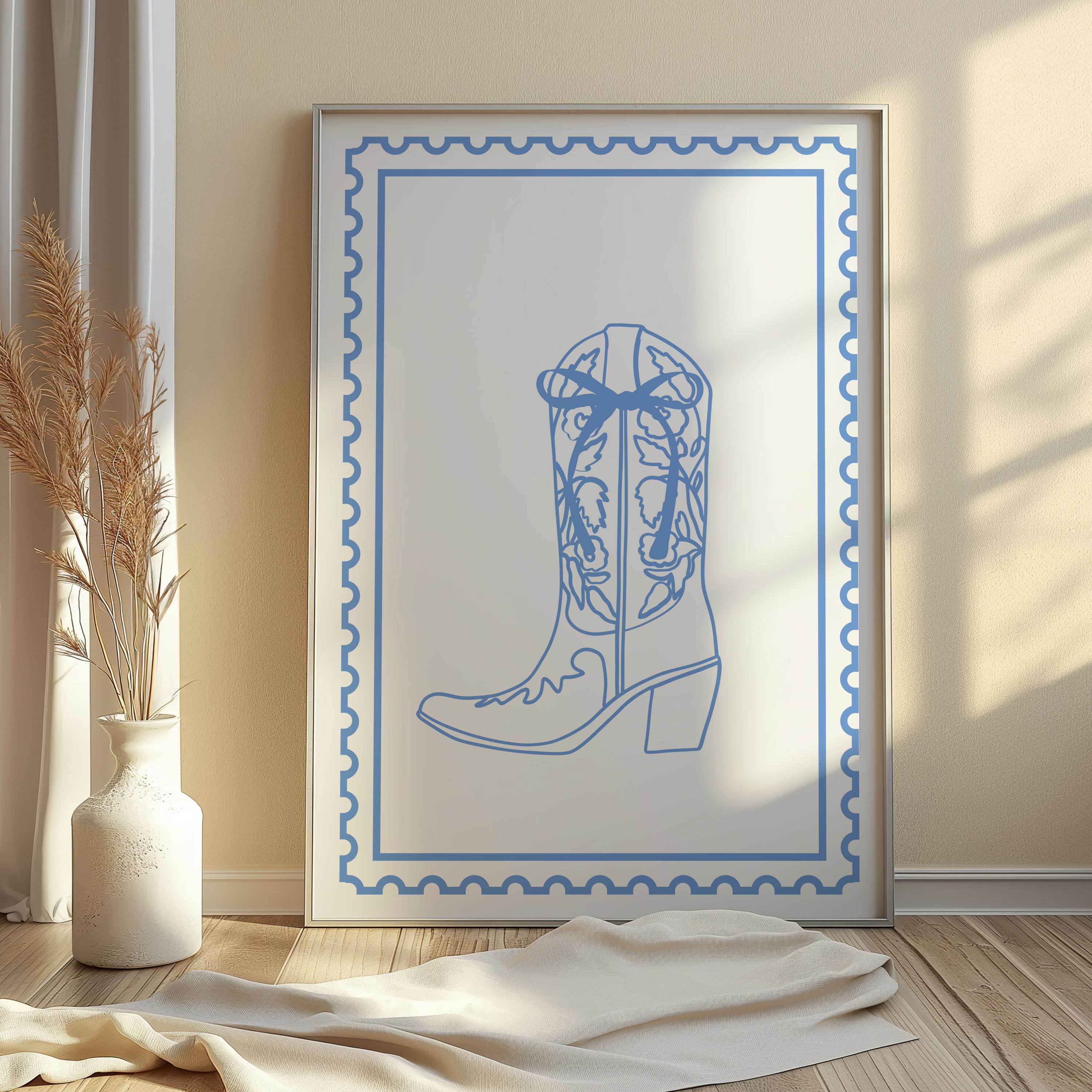 Vintage Cowgirl Poster - Etsy