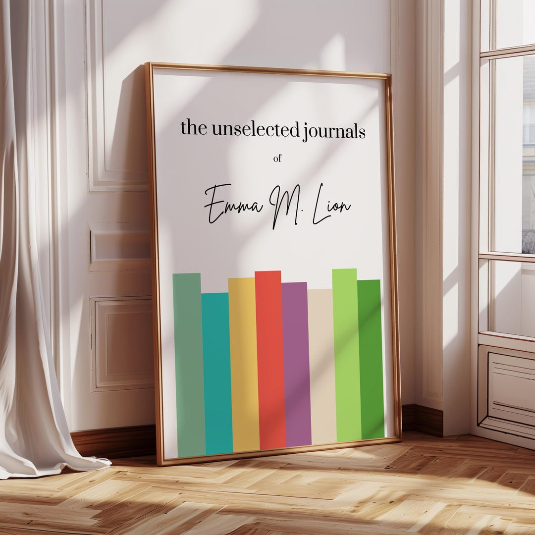 The Unselected Journals of Emma M. Lion Book Poster - Etsy