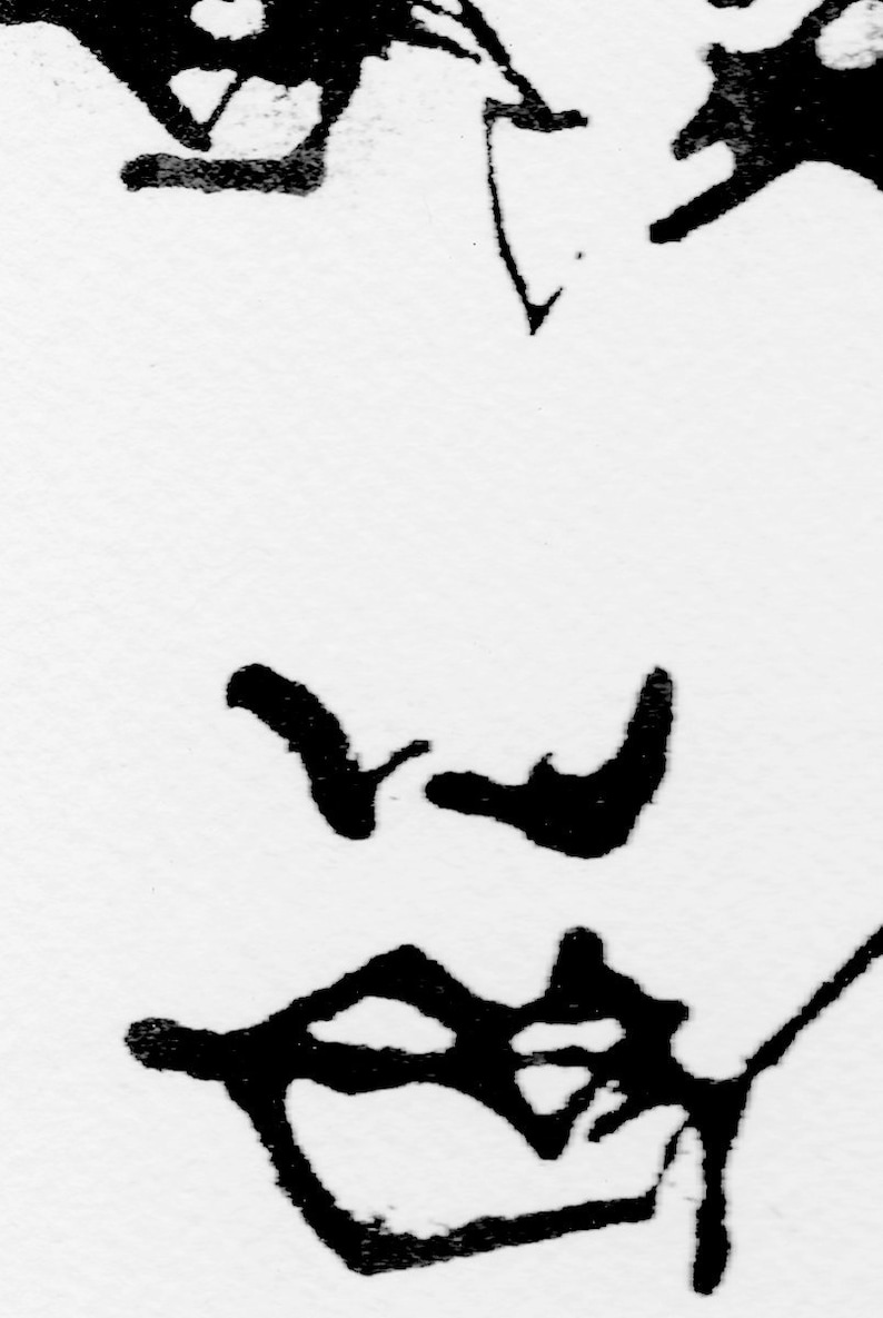 Art Drawing Pen and Ink Sketch Portrait Woman Face Black and - Etsy