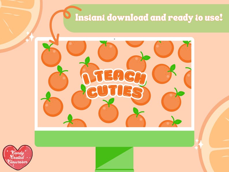 Teacher Desktop Wallpaper, Cute Teach Classroom Theme School Decor ...