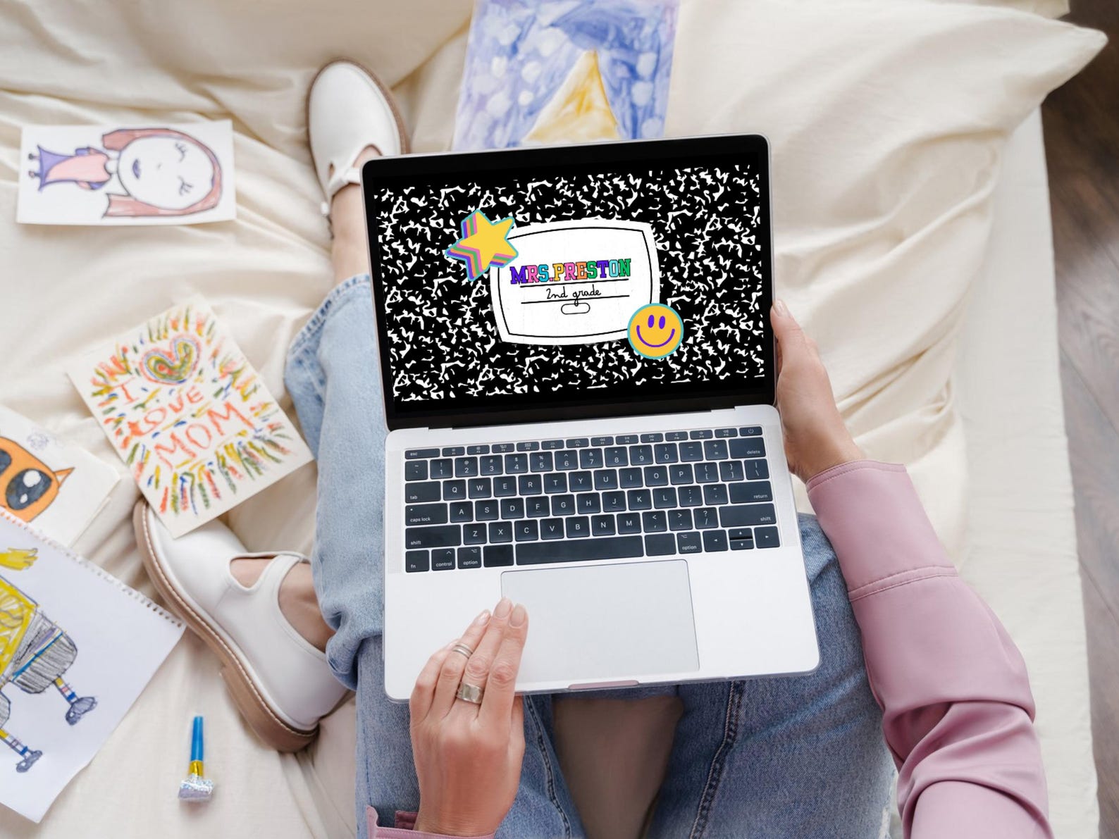 Desktop Wallpaper Teacher Classroom Decor, Colorful Back to School ...