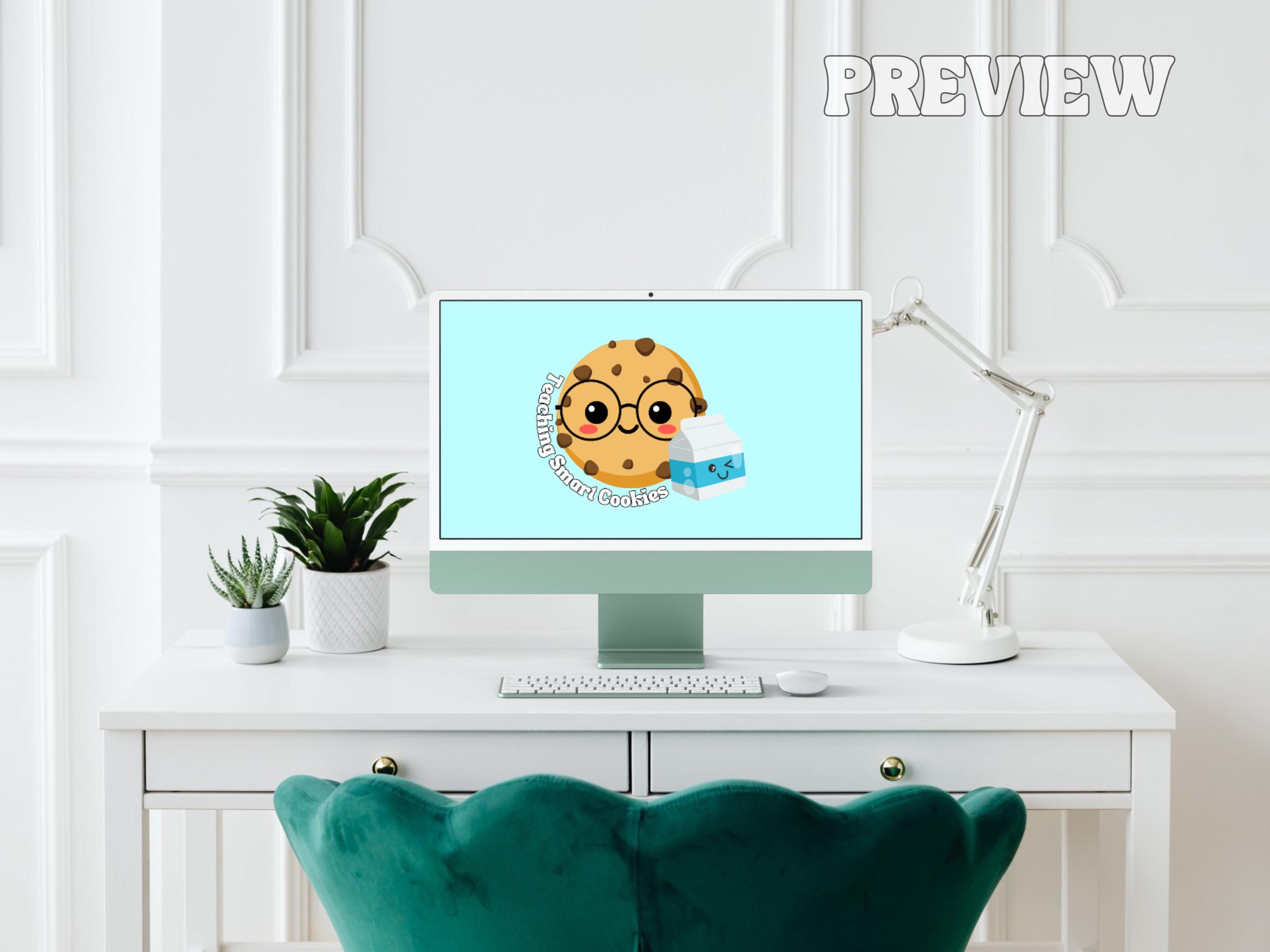 Cute Teacher Desktop Wallpaper, Back to School Theme Blue Digital ...