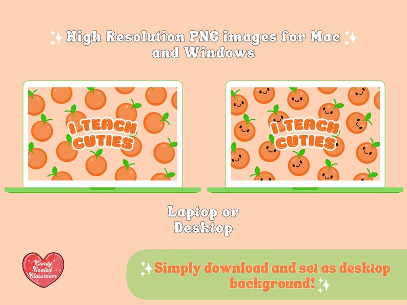 Teacher Desktop Wallpaper, Cute Teach Classroom Theme School Decor ...