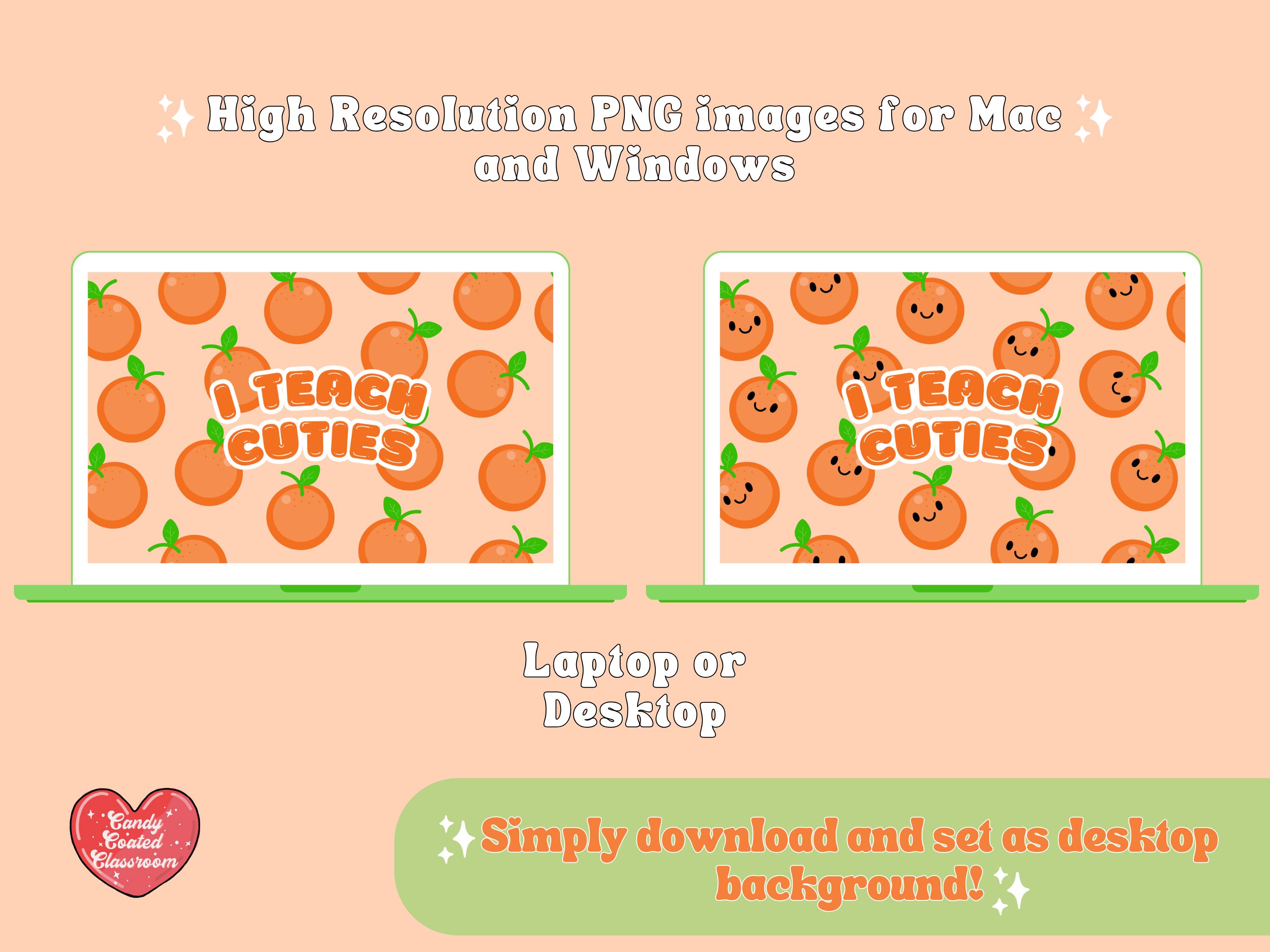 Teacher Desktop Wallpaper, Cute Teach Classroom Theme School Decor ...