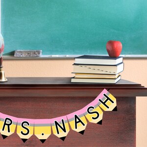 Pencil Bulletin Board Letters, Back to School Printable Classroom Door ...