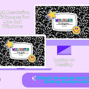 Desktop Wallpaper Teacher Classroom Decor, Colorful Back to School ...