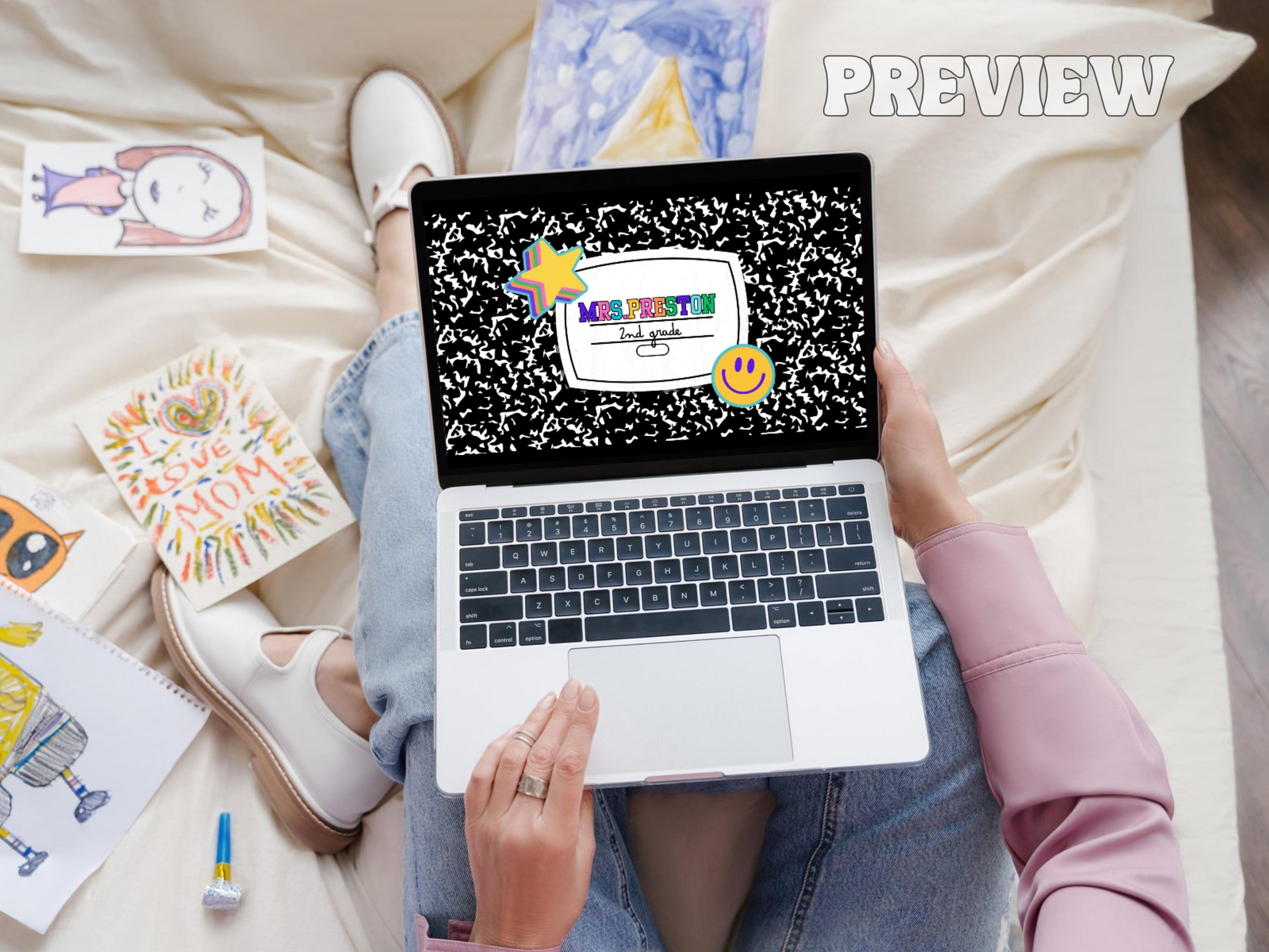 Desktop Wallpaper Teacher Classroom Decor, Colorful Back to School ...