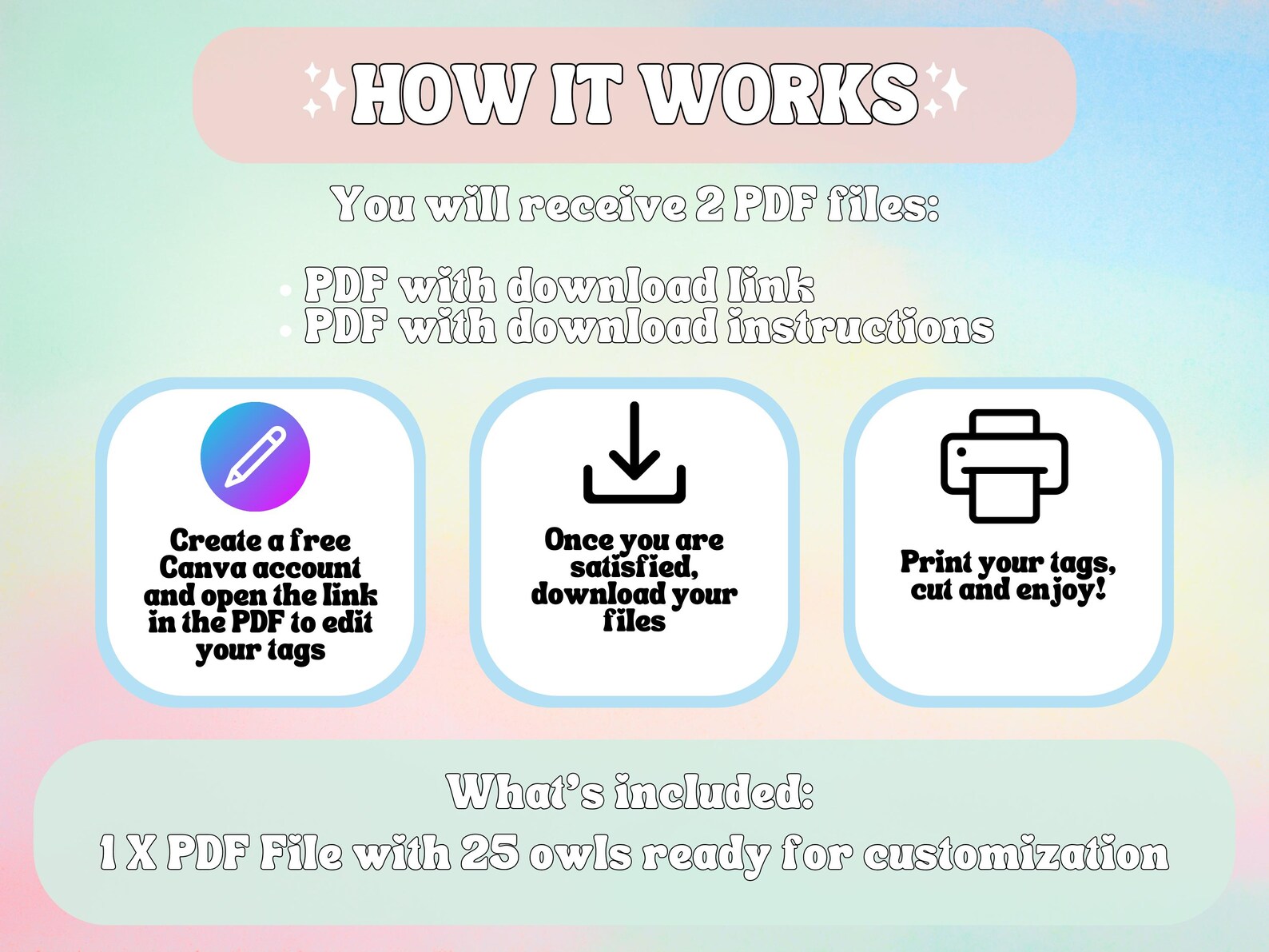 Pastel Owl Cubby Name Tags, Personalized Desk Name Plates, School Name ...