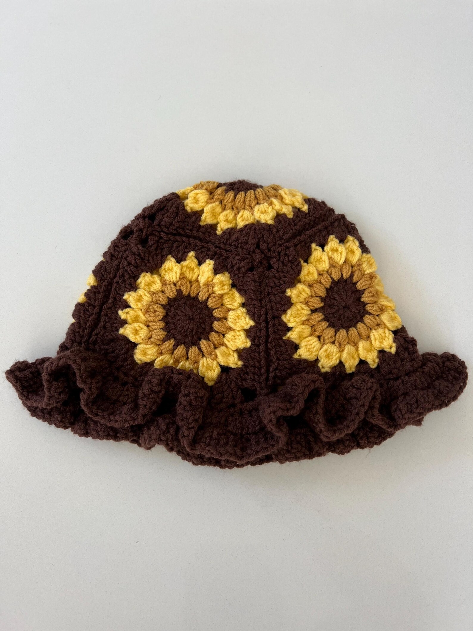 Sunflower Crochet Bucket Hat - Etsy