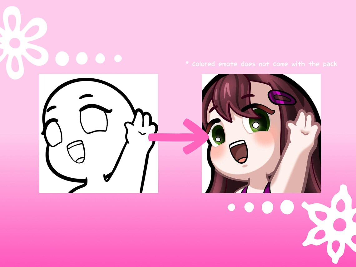 Chibi Twitch Emote Bases - Etsy
