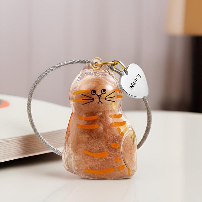Cat Keychain - Etsy