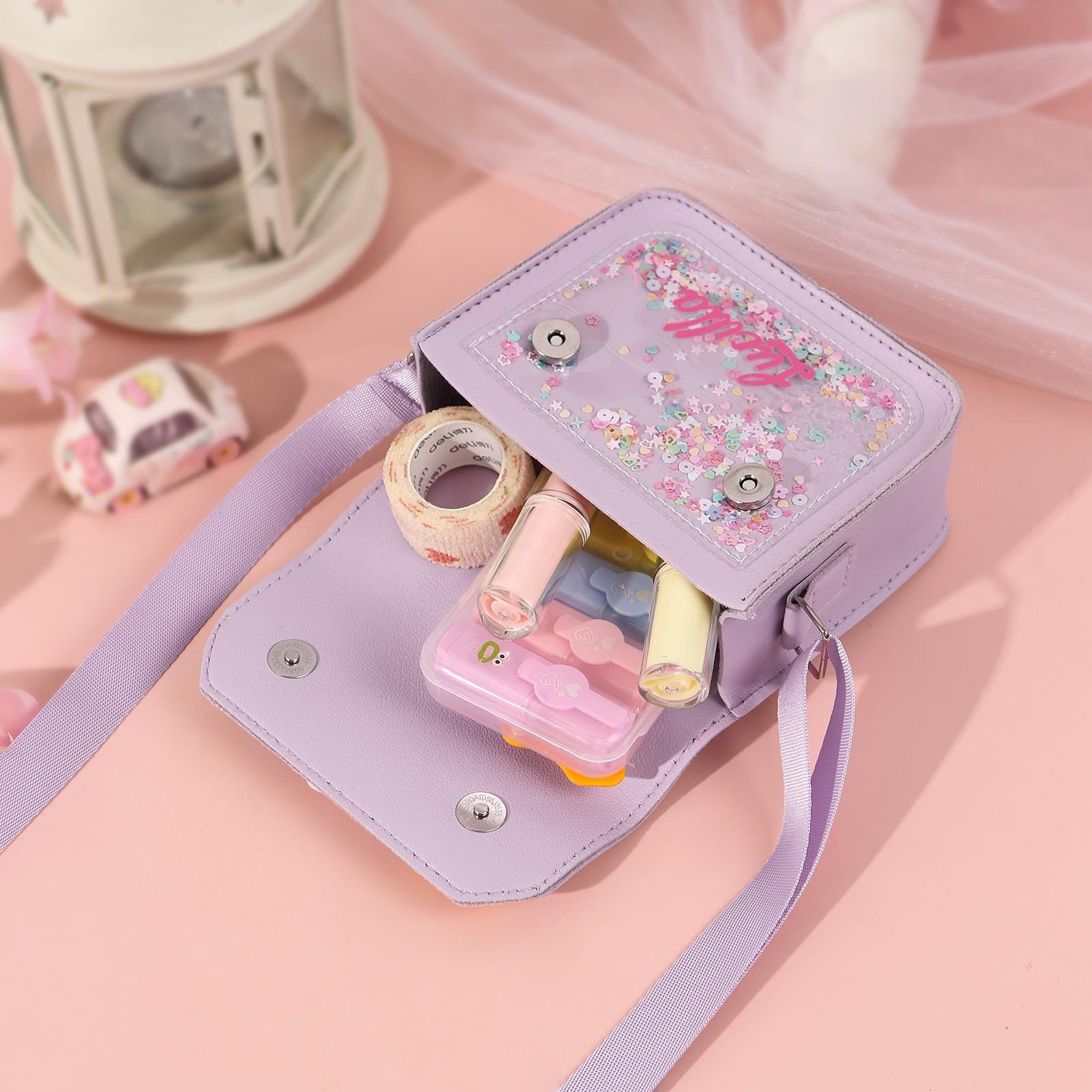 Handmade Little Girl Handbag With Flower,children's Name Handbags ...