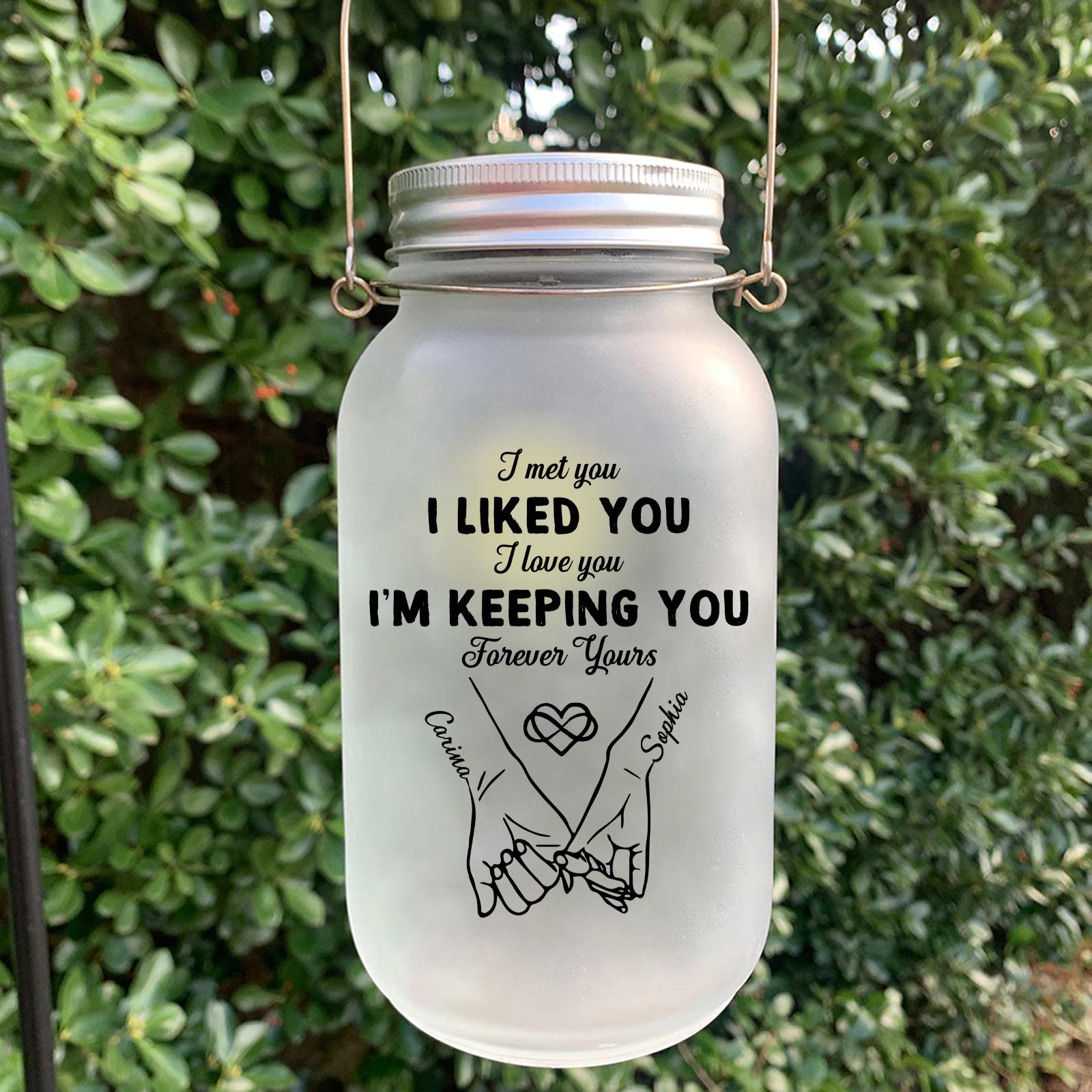 Personalized Couple Pinky Promise Mason Jar Fairy Light.gift for ...