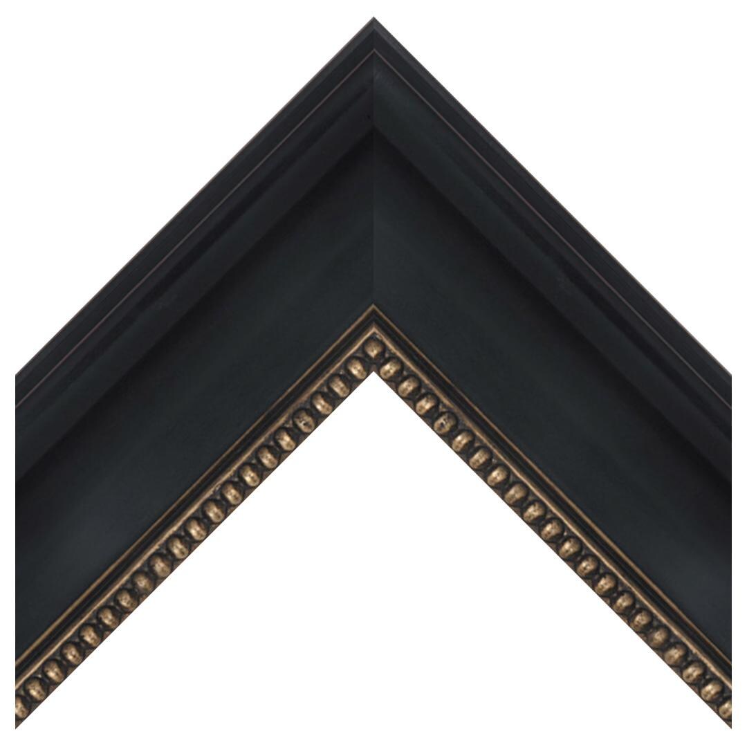 Mirror and Frame, Opaque Style, Black Finish, High Quality Framed ...