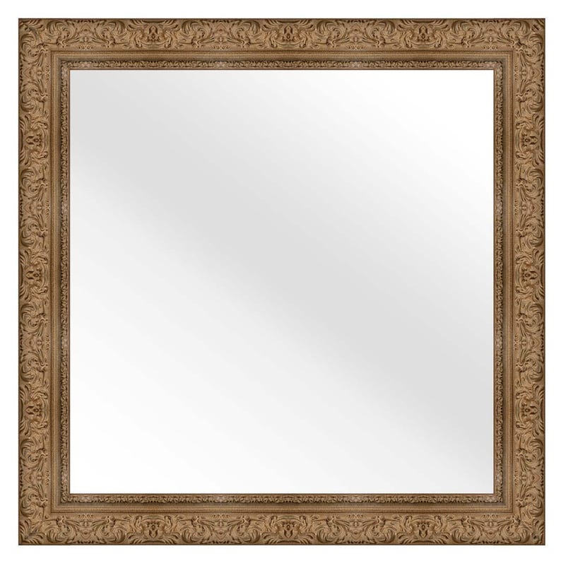 Handmade Arc Rectangular Wall Mirror – Natural Wood Finish, Classic ...