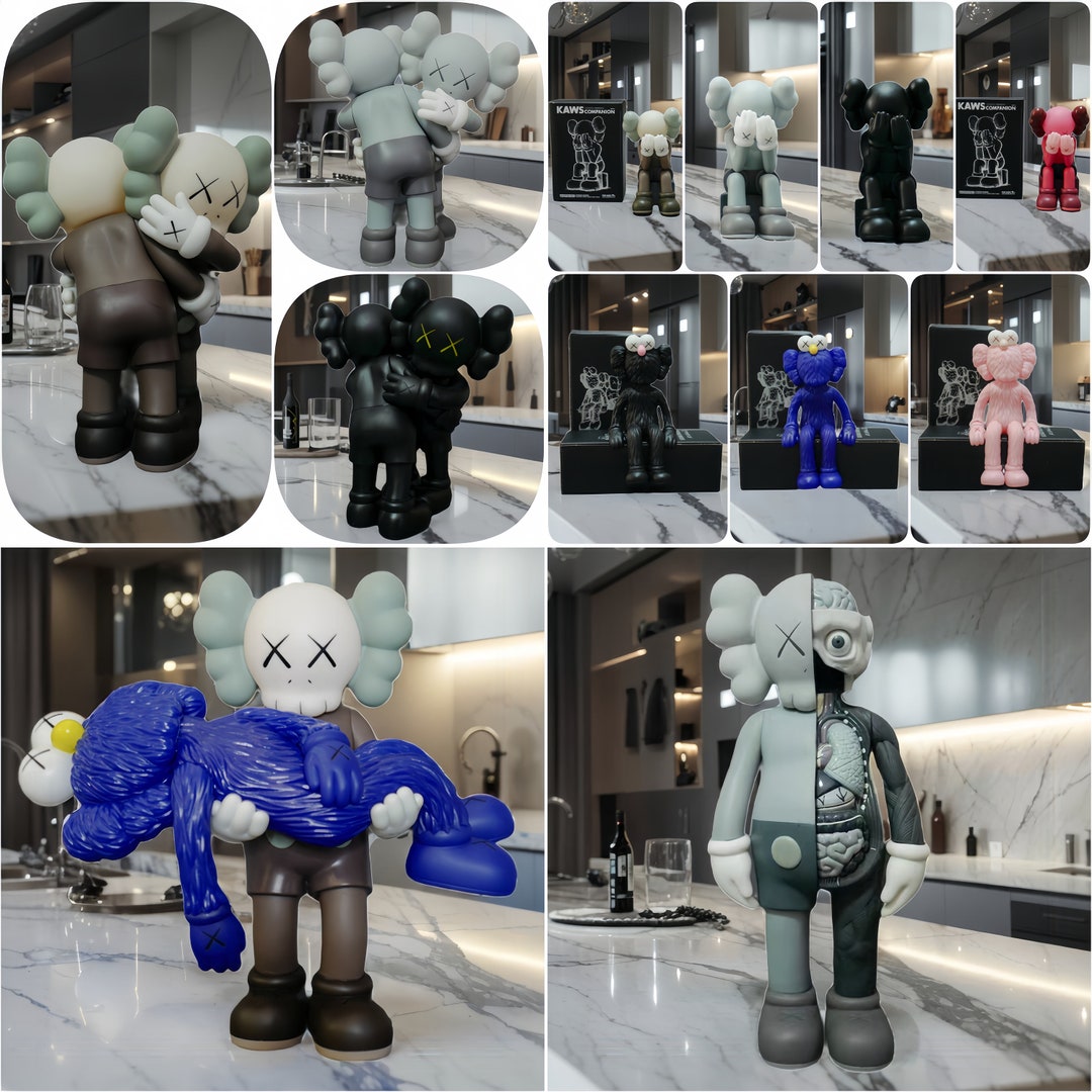 Replica KAWS Figure Statue Inspired KAWS Design Bearbrick Replica Style ...