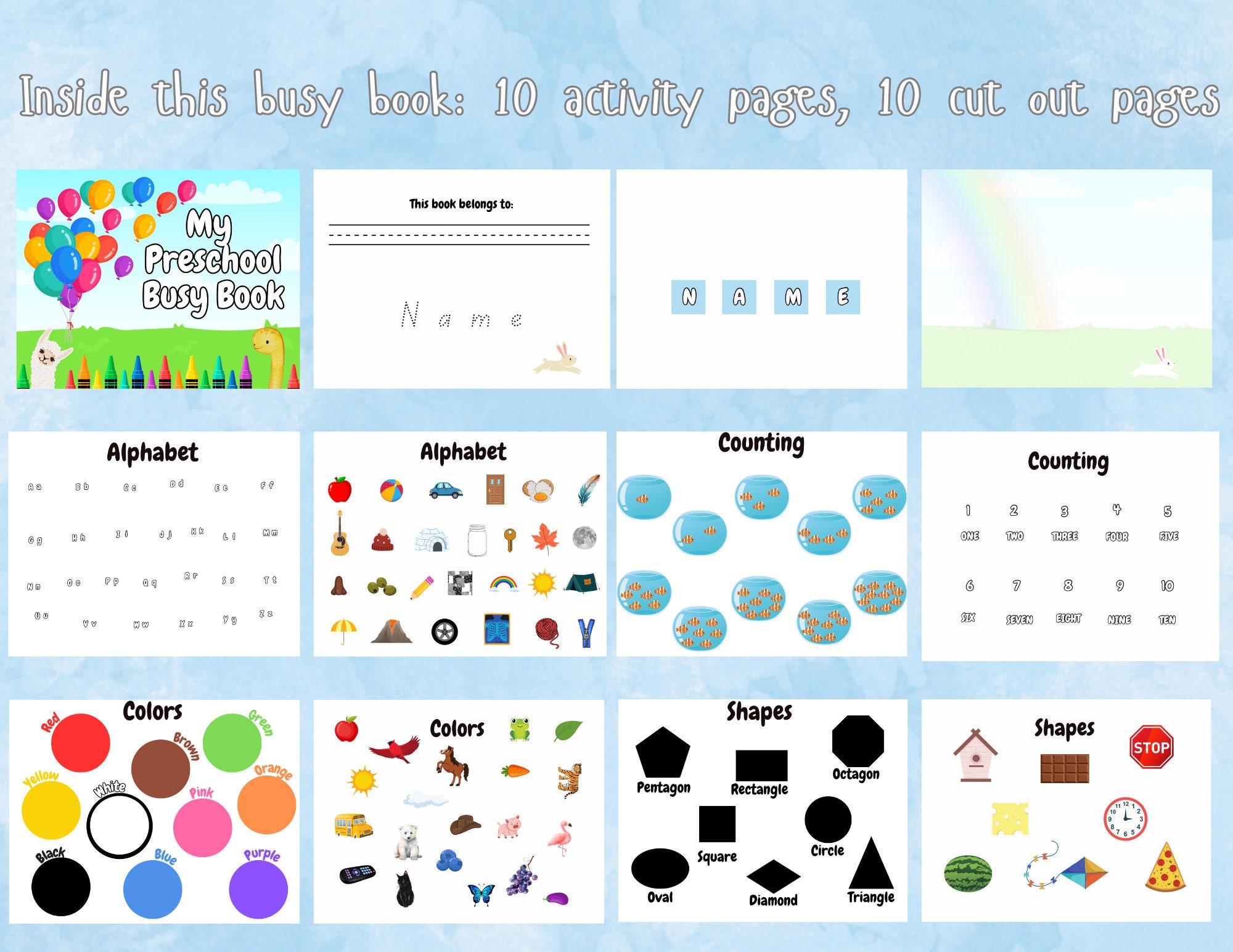 Preschool Busy Book - Etsy