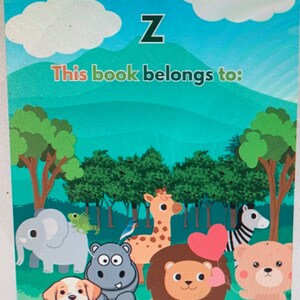 Animals Alphabet A to Z Coloring and Tracing Worksheet. Printable and ...