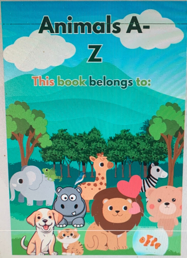 Animals Alphabet A to Z Coloring and Tracing Worksheet. Printable and ...