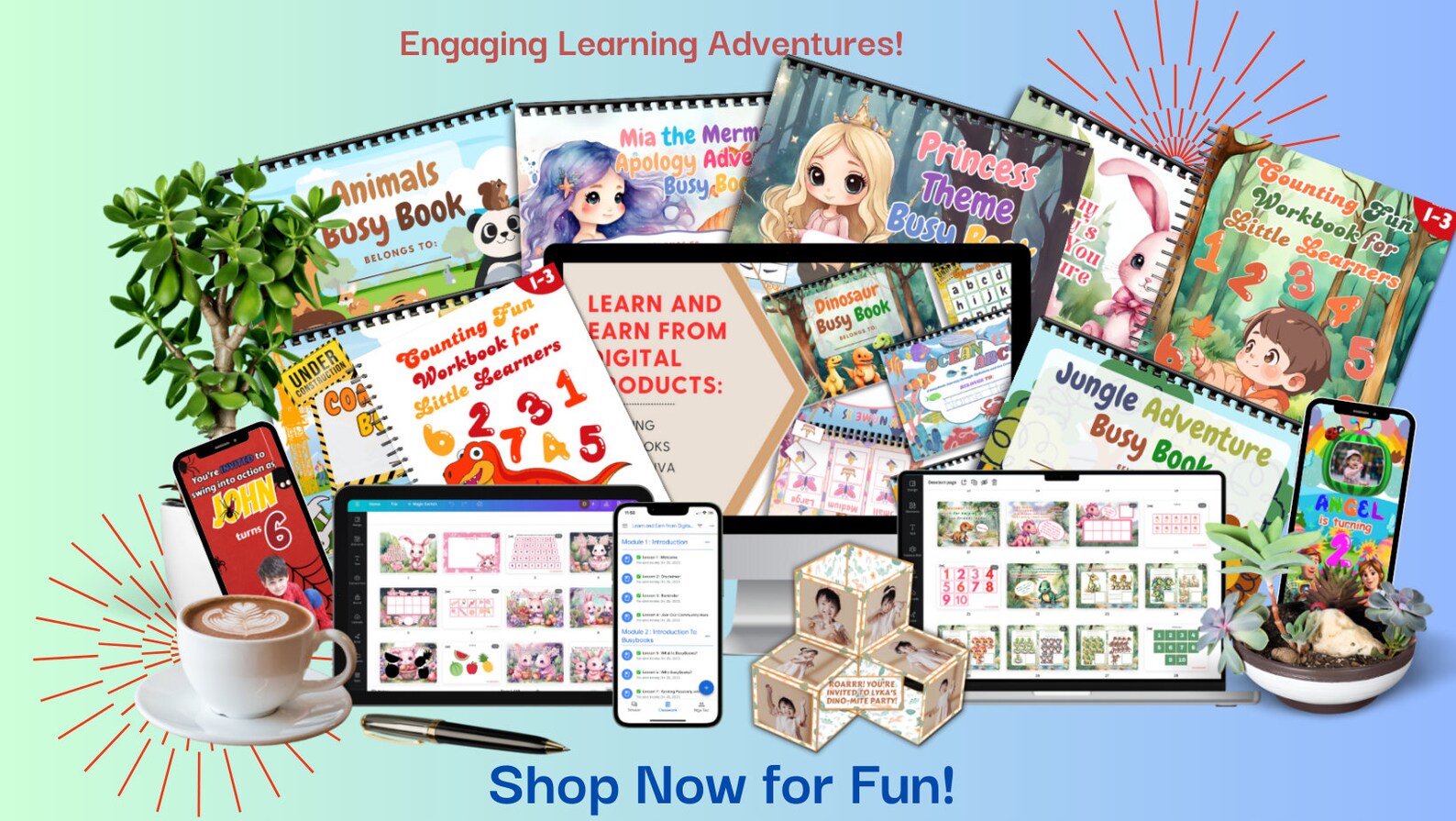 Printable and Editable Template. Undersea Wonders Activity Book - Etsy