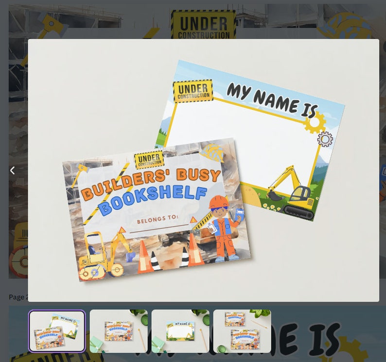 Builder's Busy Book Printable - Etsy