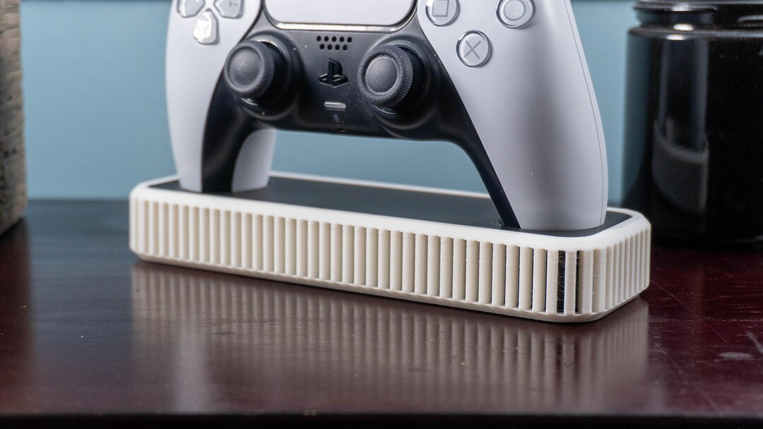 3D Printed Game Controller Stand Changeable Sleeve With Slatted Pattern ...