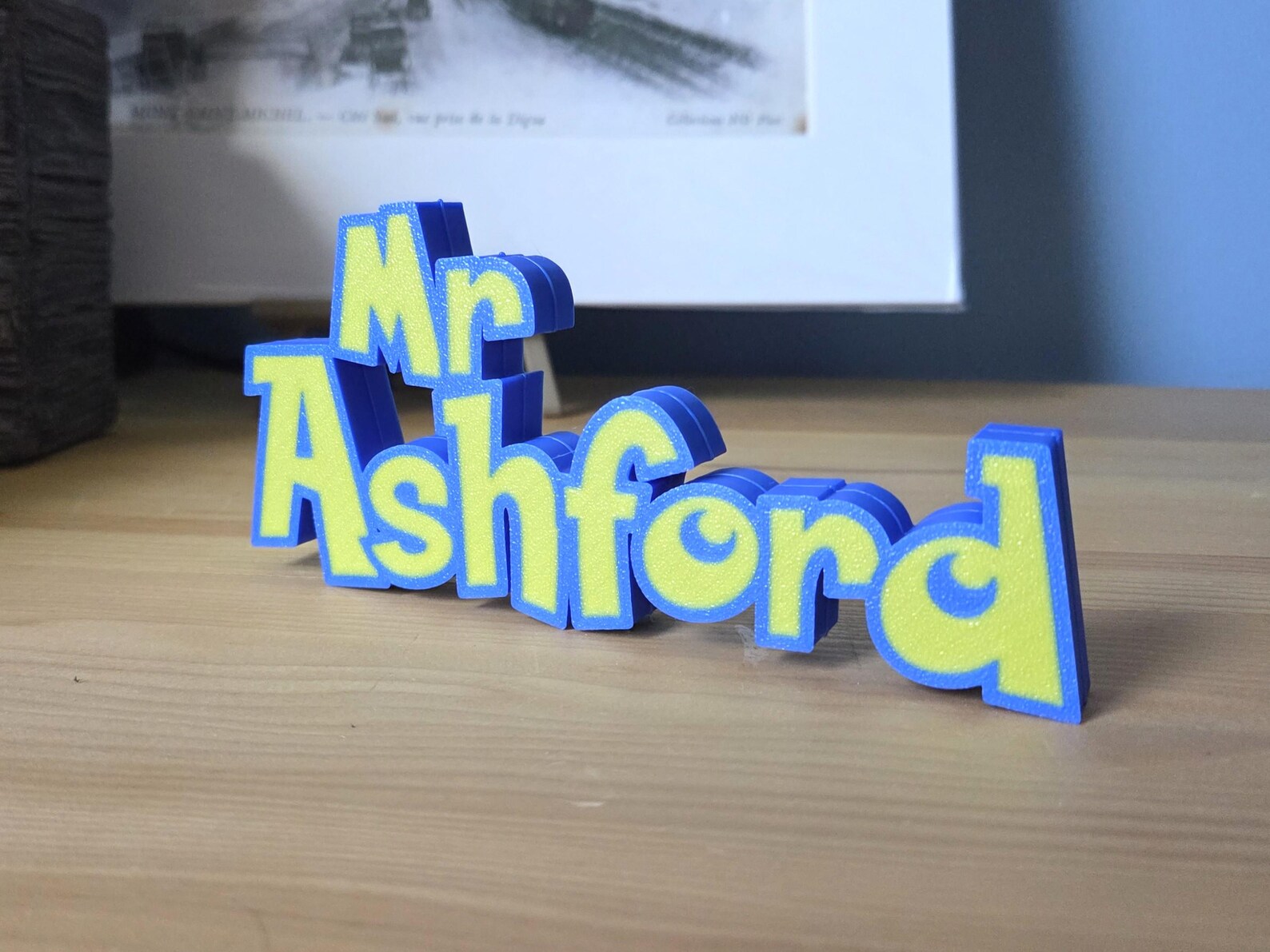 Custom 3D Printed Name Plate – Personalized Desk Sign for Fans - Etsy