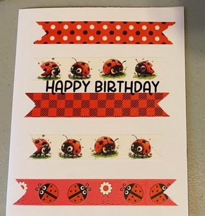 Ladybug Birthday Cards - Set of 4 - Etsy