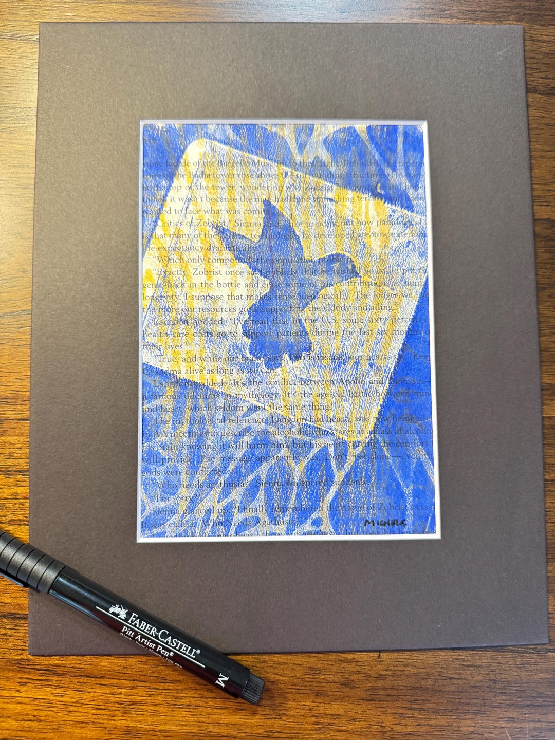 Dove in Flight - 8"x10" Mono Print With Mat - Etsy