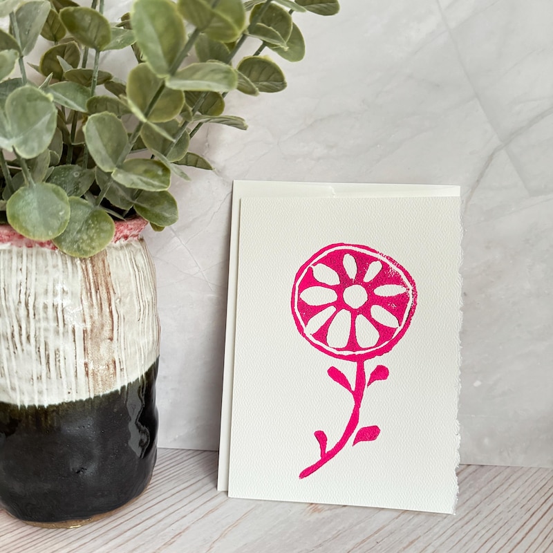 Linocut Cards - Etsy