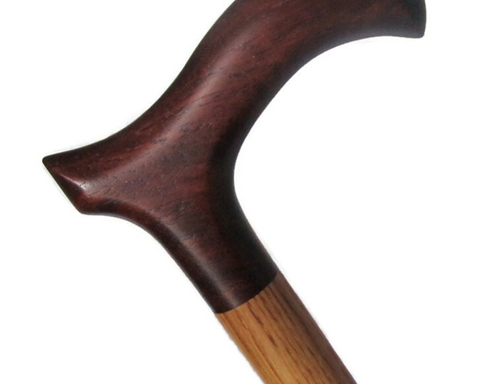 Walking Cane White Oak and Honduras Rosewood/spiraled Design/thicker ...