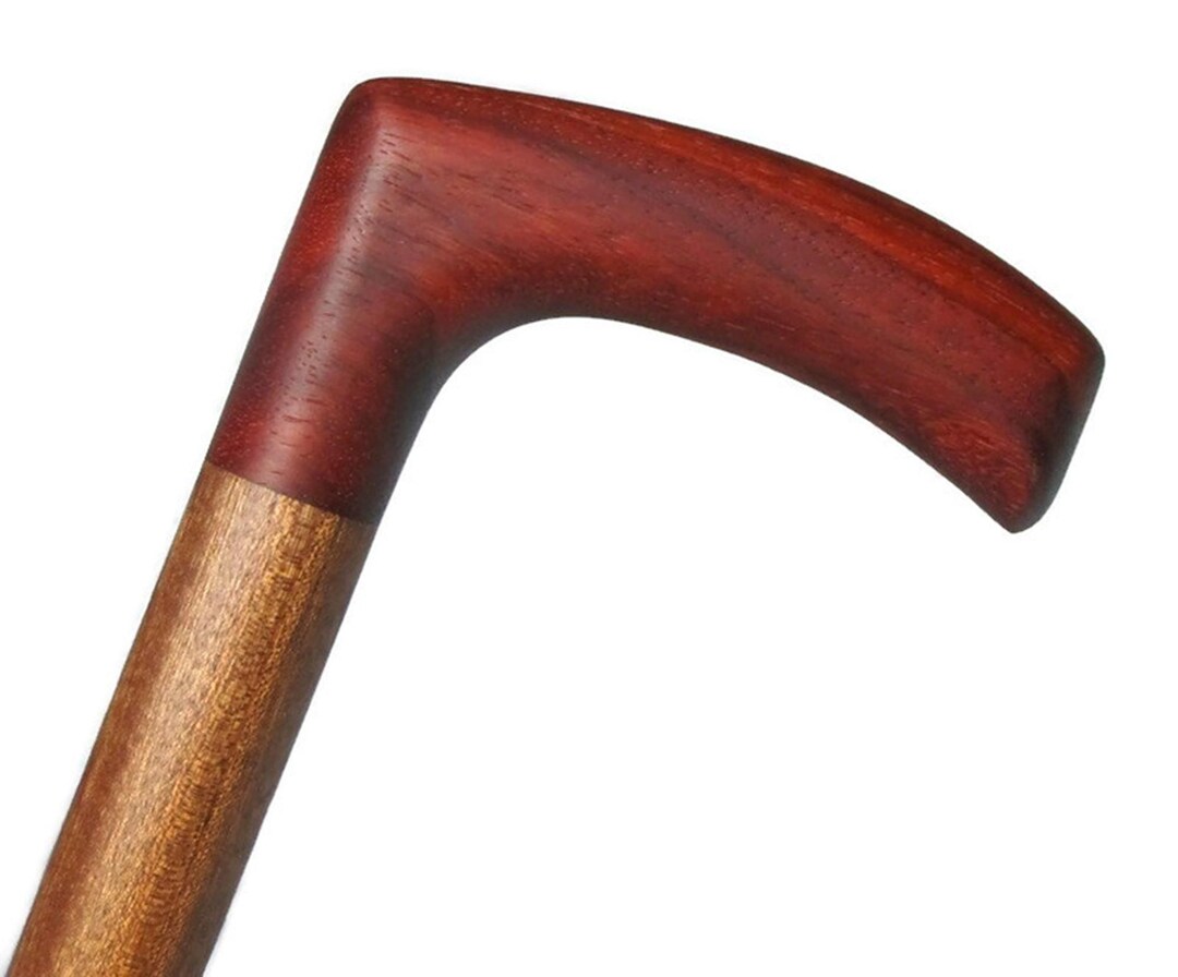 Walking Cane/ Sapele Wood With Padauk Handle/exotic Wood/for Men or ...