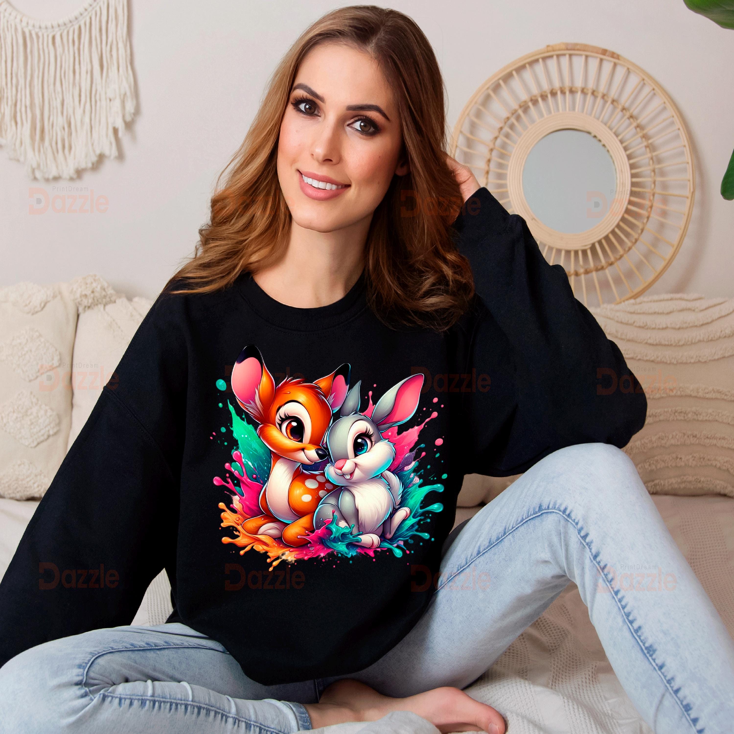 Bambi Thumper Rabbit Watercolor Splash, Clipart Images, Graphics and ...