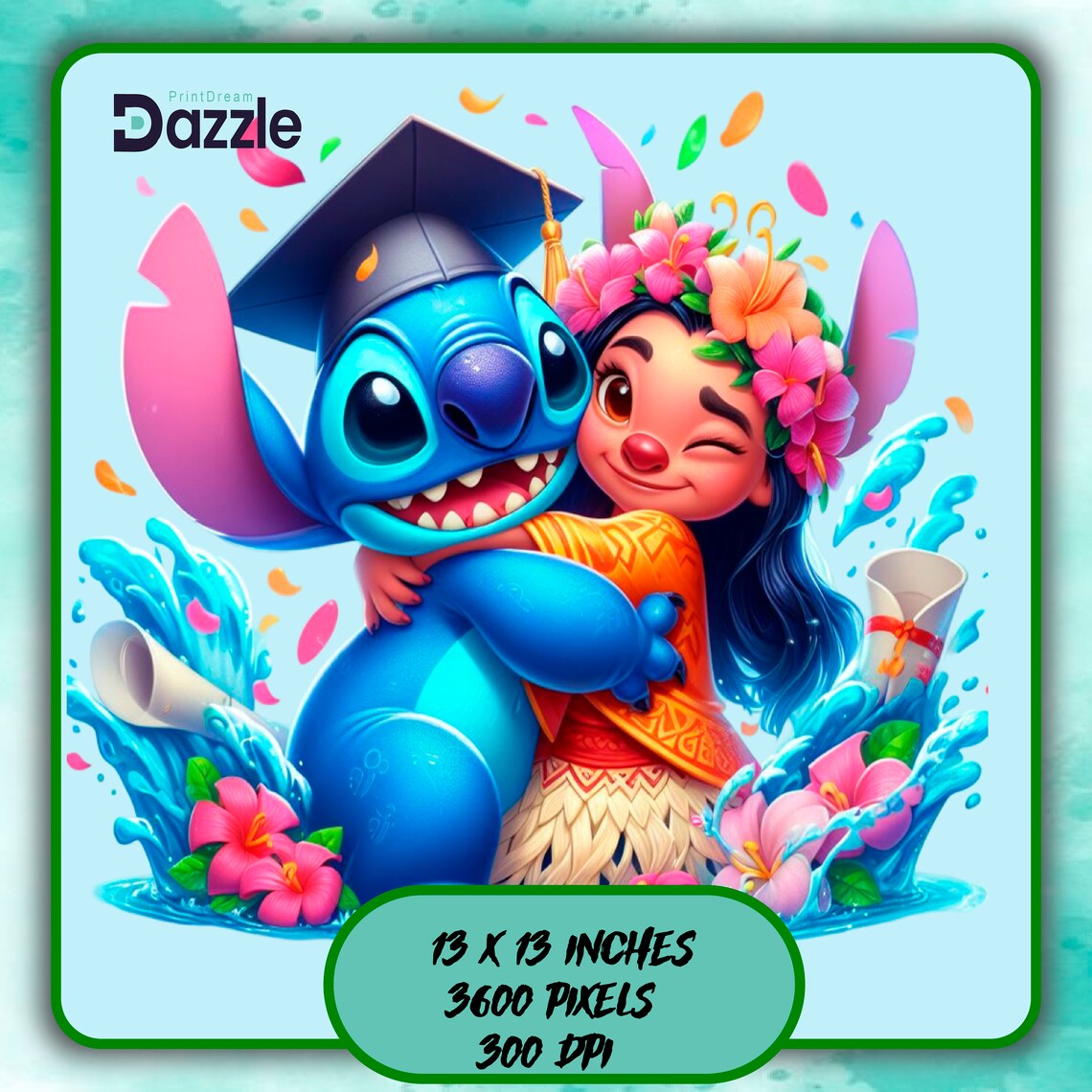 Stitch and Moana Heart PNG, Clipart Images, Stitch and Angel PNG ...