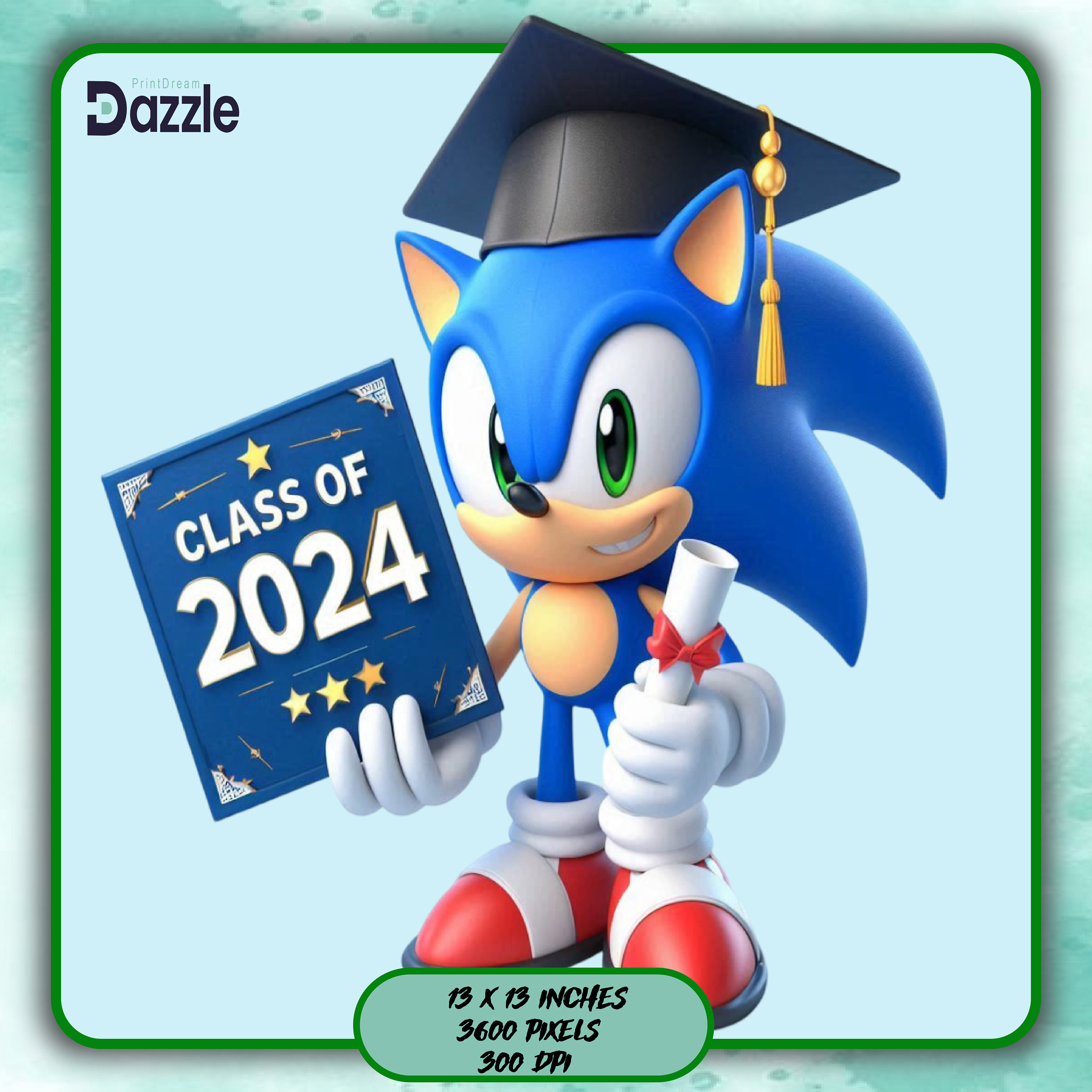 Sonic Graduation 2024 PNG Image, Clipart Images, Graphics and Artwork ...