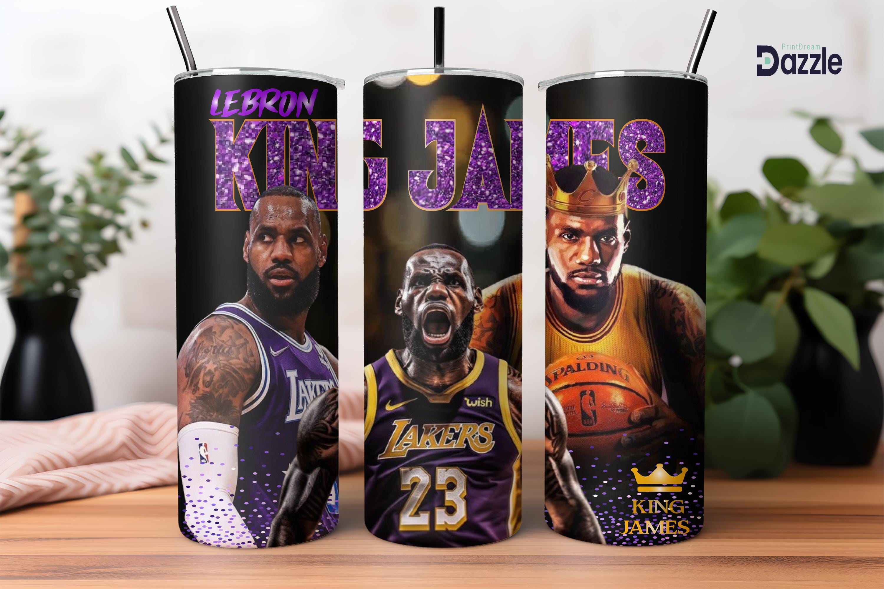 Lebron JAMES 20oz Skinny Straight Sublimation Tumbler Png, Lebron James ...