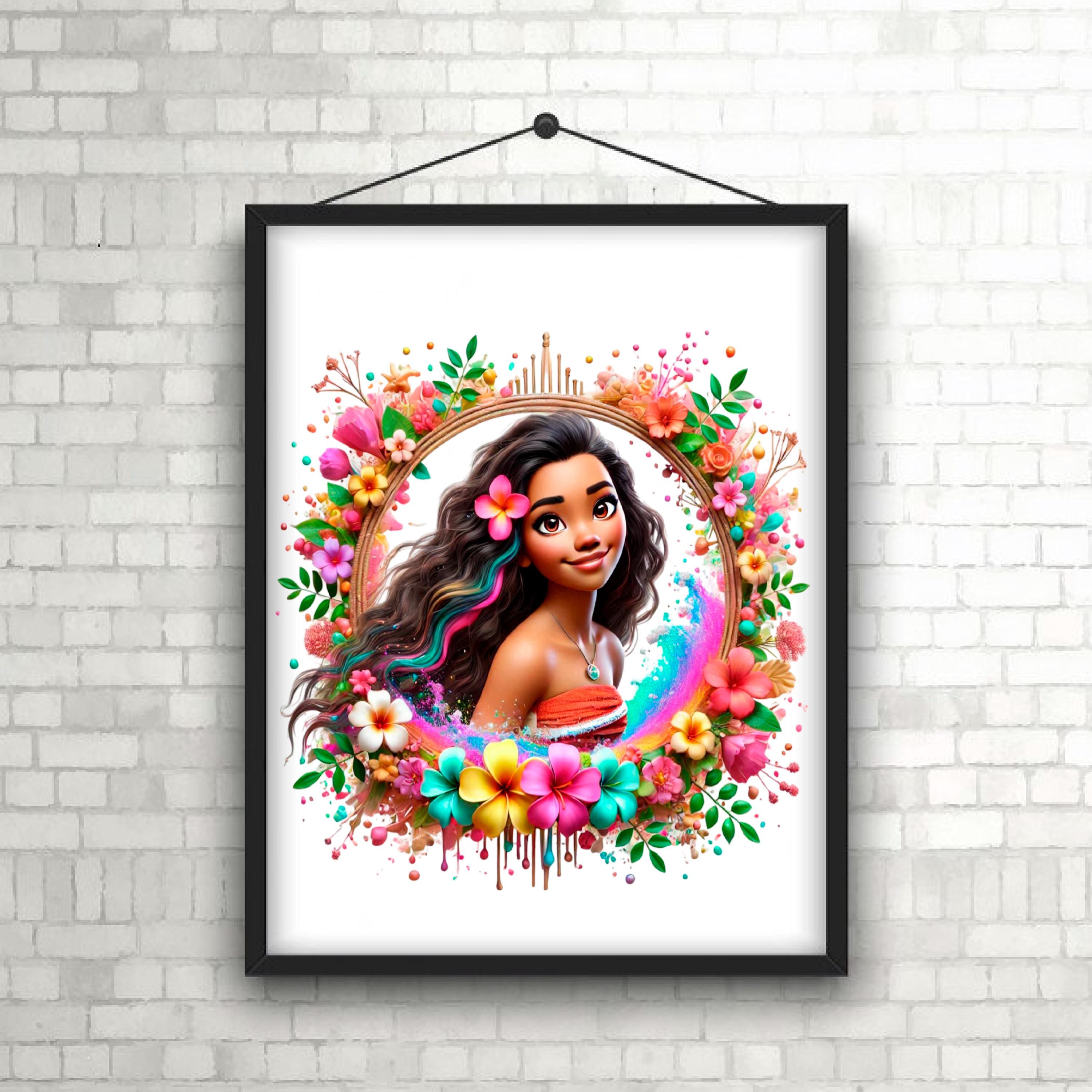 Moana Frame Watercolor Splash, Clipart Images, Graphics and Artwork ...