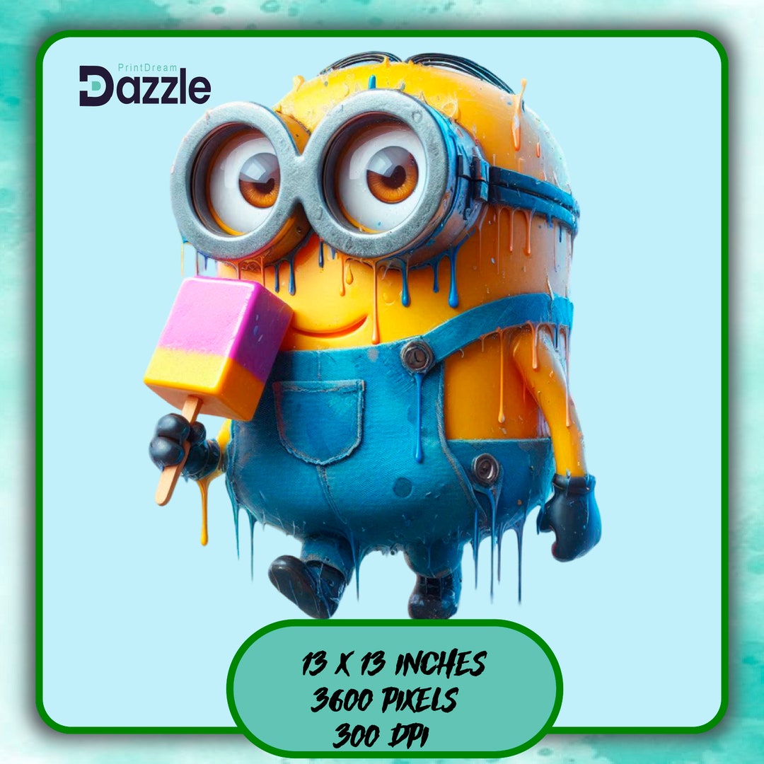 Minion Png Minions Clipart 3D Watercolor Splash Png 300dpi Transparent ...