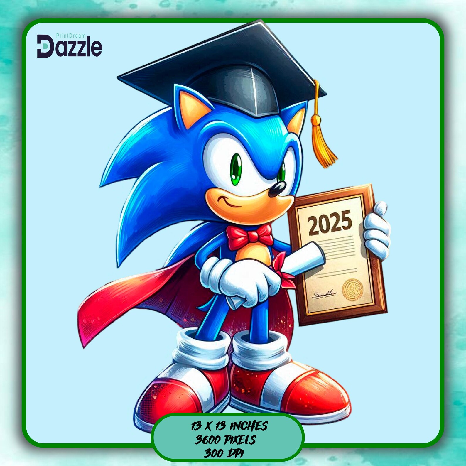 Sonic Diploma Graduation PNG Image, Clipart Images, Graphics and ...