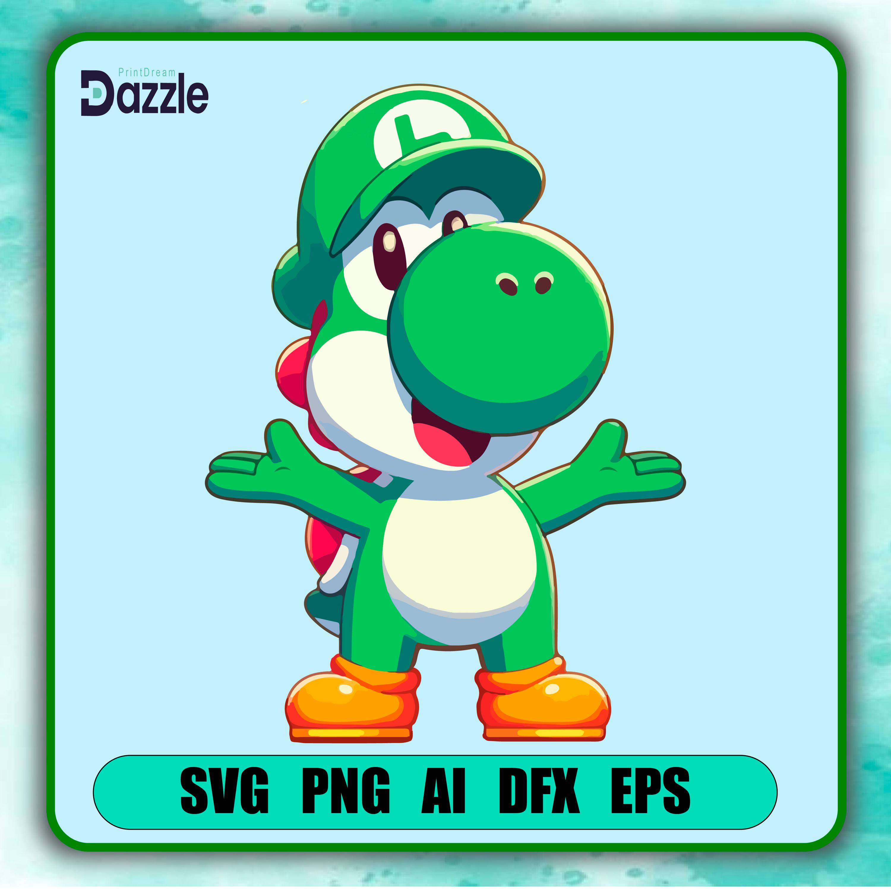 Yoshi Svg, Yoshi Cut File, Yoshi Stencil, Yoshi Vector,yoshi Clipart ...
