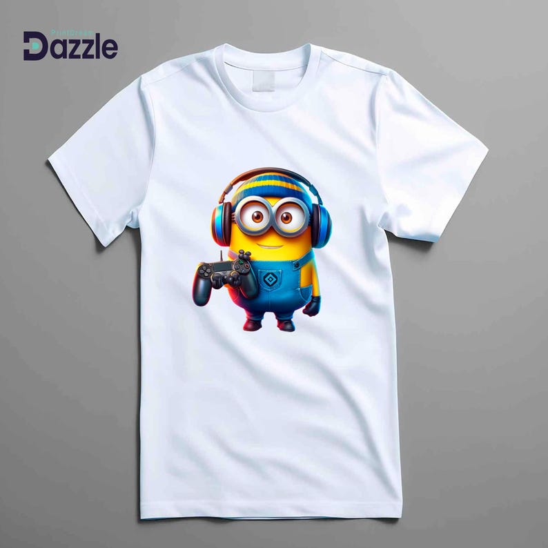 Minion Gamer Watercolor Splash, Clipart Images, Graphics and Artwork ...